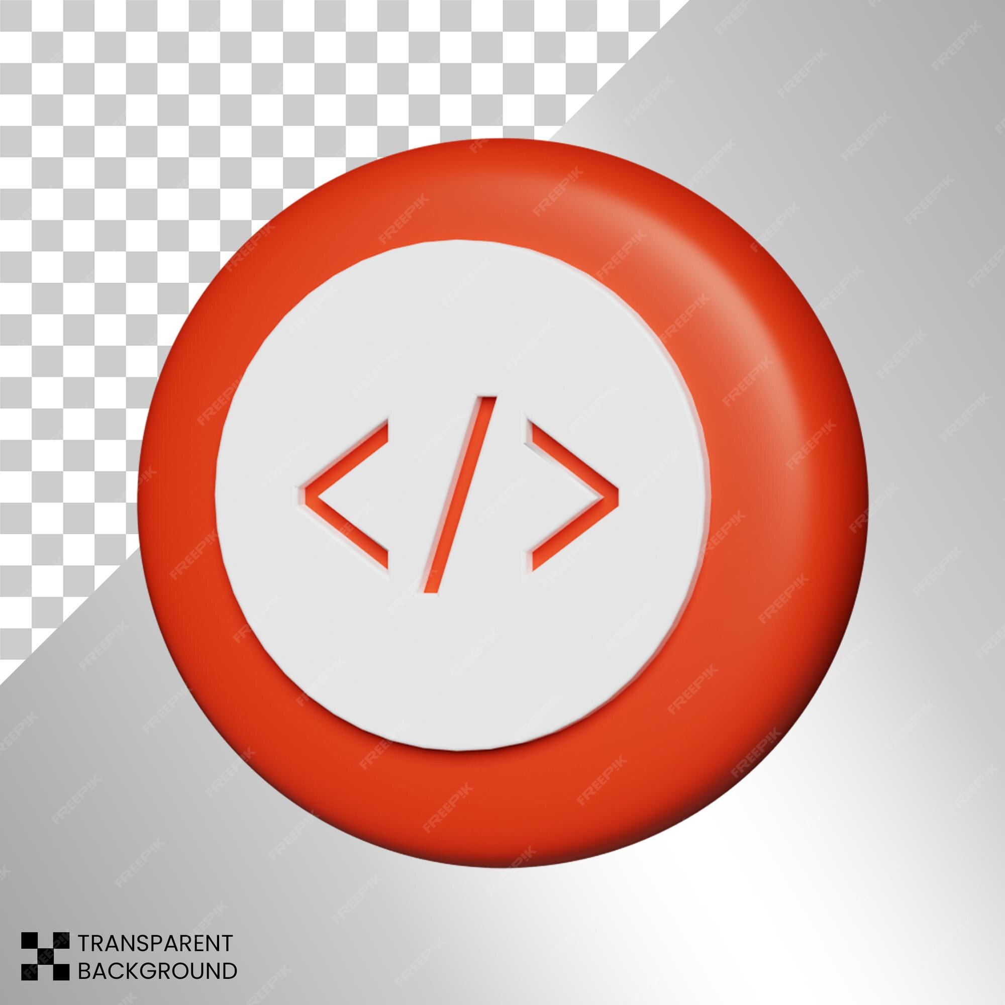 Premium PSD | Coding programming icon 3d rendering