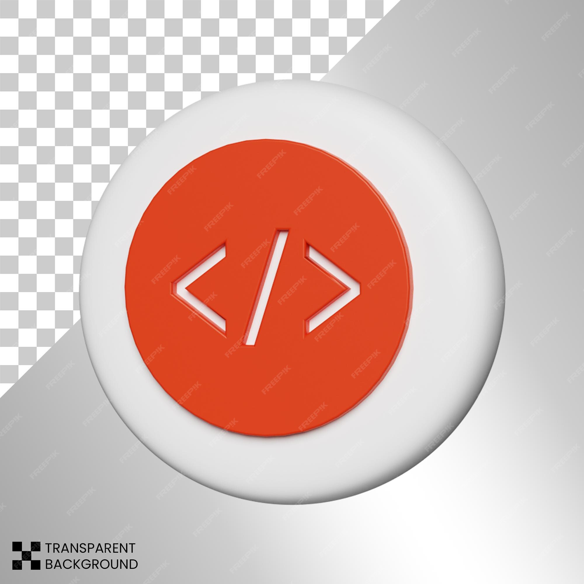 Premium PSD | Coding programming icon 3d rendering