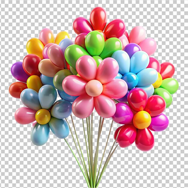 Premium PSD | Colorful balloons on transparent background Premium PSD | Colorful balloons on transparent background