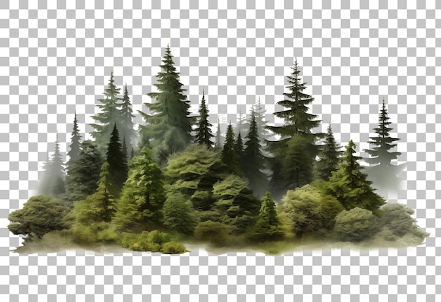 Premium PSD | Coniferous forest landscape with dense evergreen trees on ... Premium PSD | Coniferous forest landscape with dense evergreen trees on ...