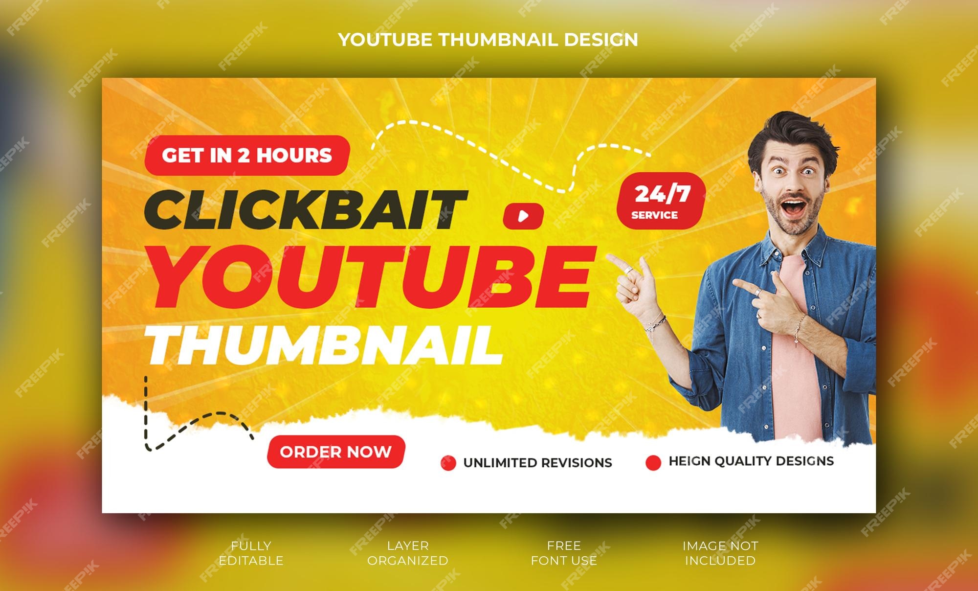 Premium Psd Creative Youtube Thumbnail Cover Design Template