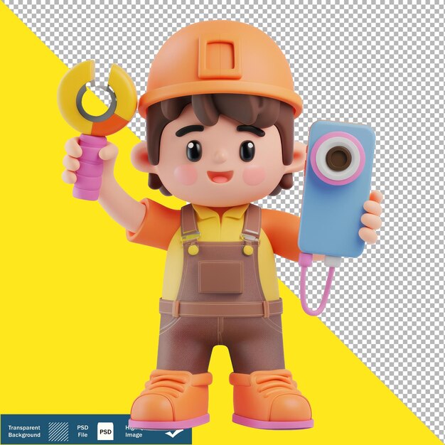Premium PSD | Cute developer troubleshooting issues transparent ... Premium PSD | Cute developer troubleshooting issues transparent ...