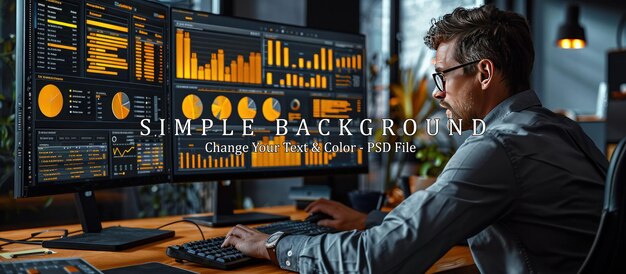 Premium PSD | Data Analyst Using Data Premium PSD | Data Analyst Using Data