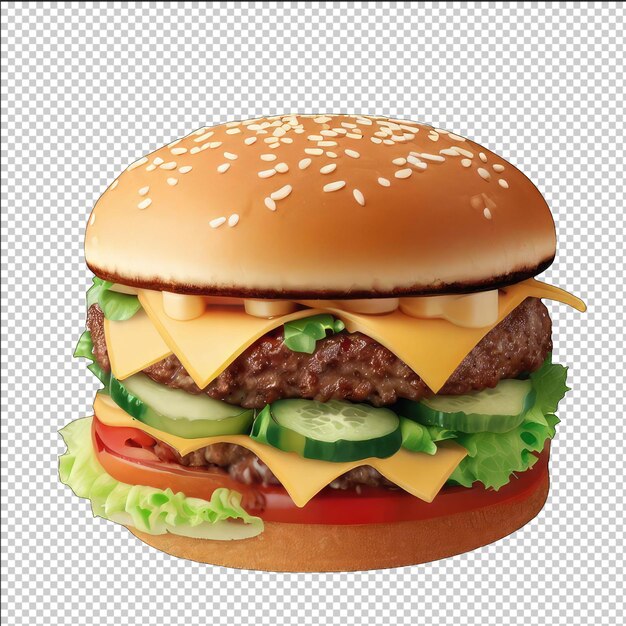 Premium PSD | Delicious fast food burger image Premium PSD | Delicious fast food burger image