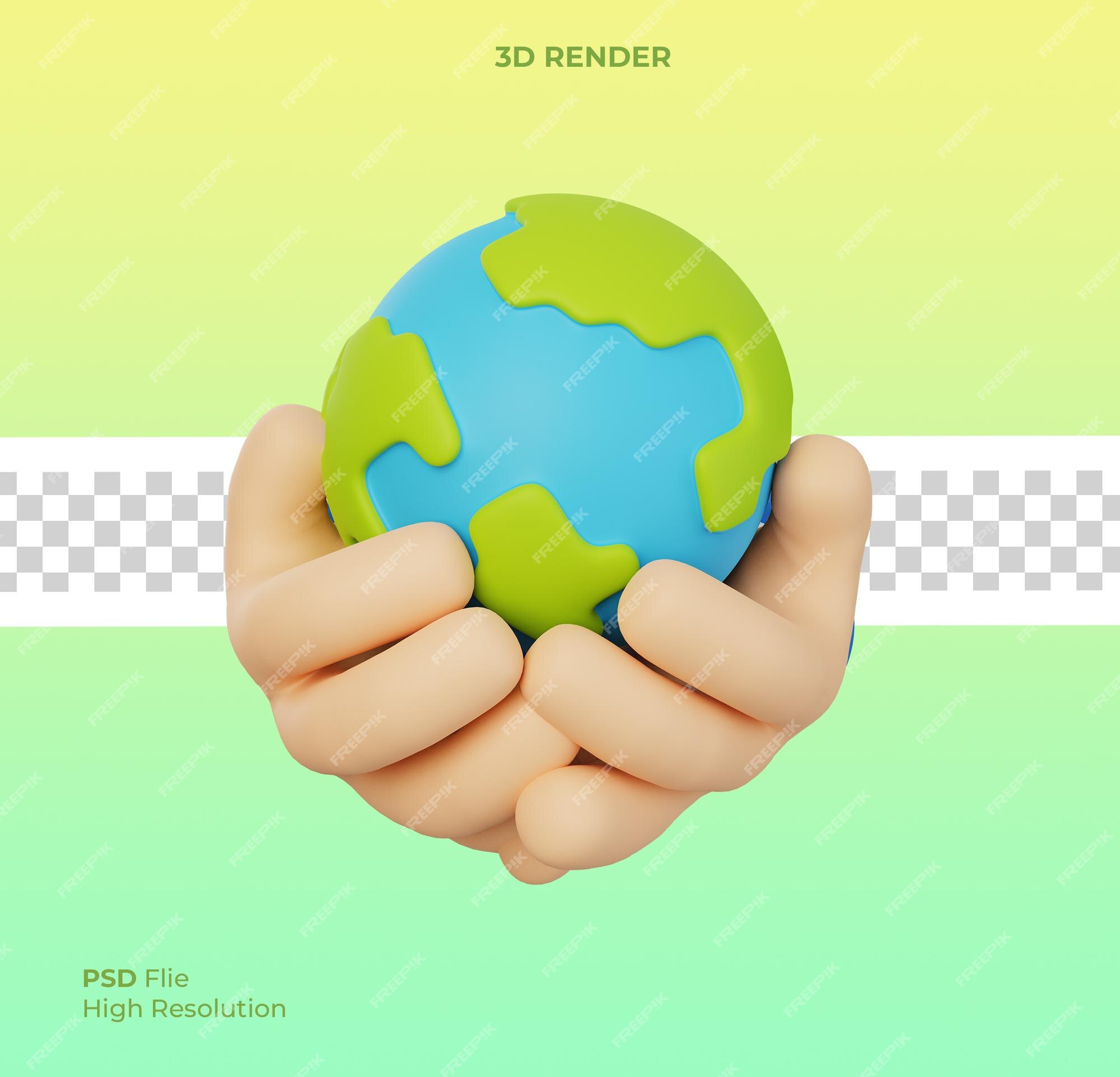 Premium Psd Earth Day Save World Environment Concept Human Hands