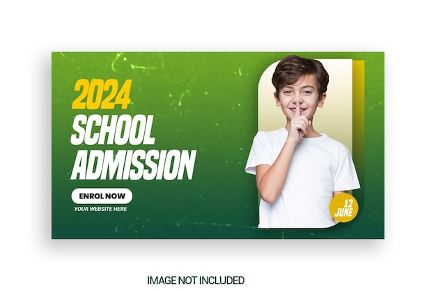 Premium PSD | Education admission YouTube thumbnail design Premium PSD | Education admission YouTube thumbnail design