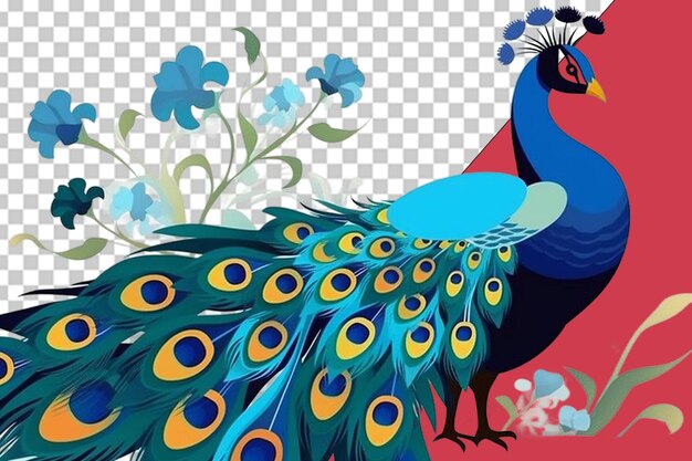 Premium Psd Exquisite Peacock Feather Design