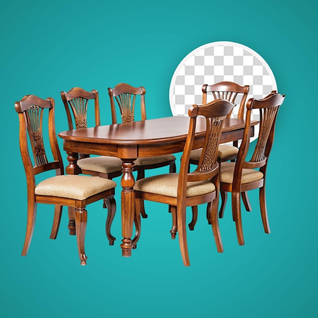 Premium PSD | Farmhouse table isolated on transparent background Premium PSD | Farmhouse table isolated on transparent background