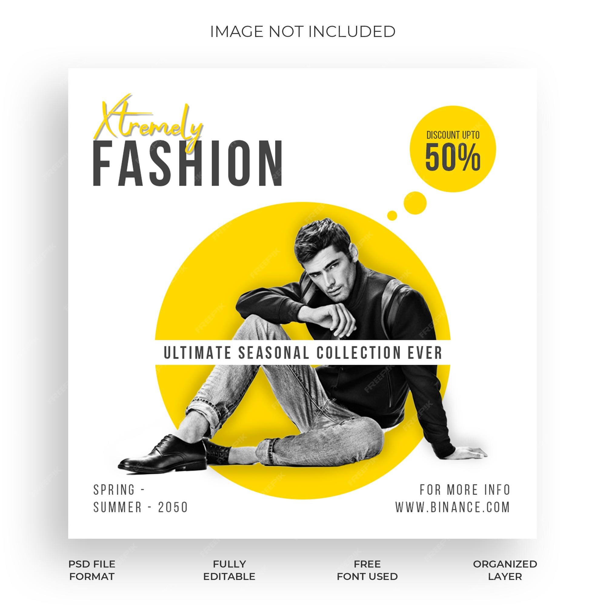 Premium Psd Fashion Social Media Design Social Media Post Design