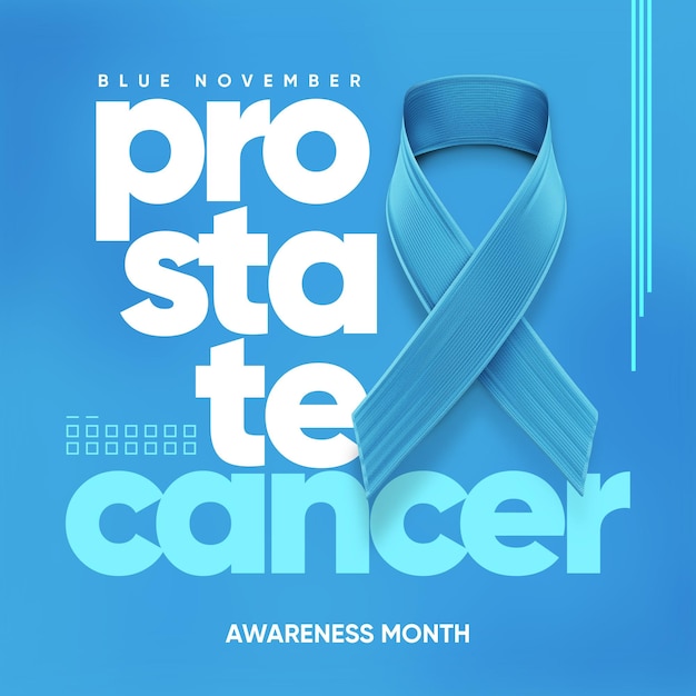 Premium Psd Feed November Blue Campaign Against Prostate Cancer Month