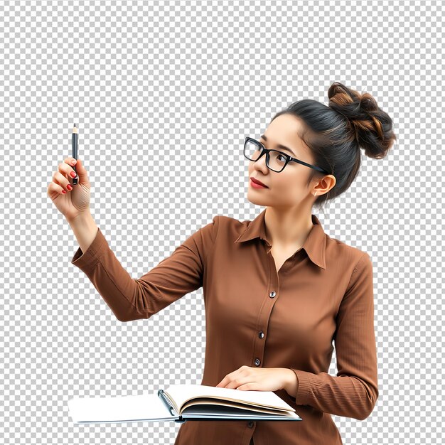 Female Mathematician Solving Equations | Premium AI-generated PSD Female Mathematician Solving Equations | Premium AI-generated PSD