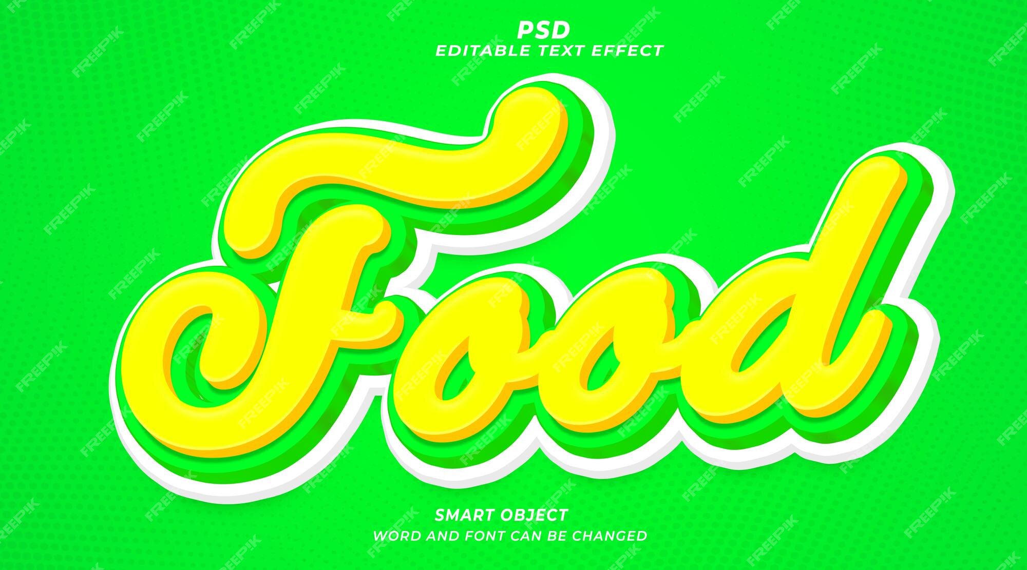 Premium PSD | Fresh 3d editable text effect photoshop template Premium PSD | Fresh 3d editable text effect photoshop template