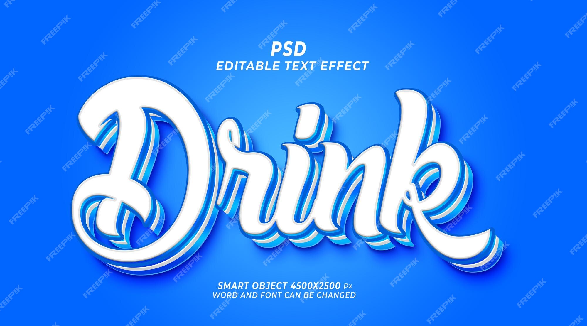 Premium PSD | Fresh drink water 3d psd editable text effect photoshop ... Premium PSD | Fresh drink water 3d psd editable text effect photoshop ...