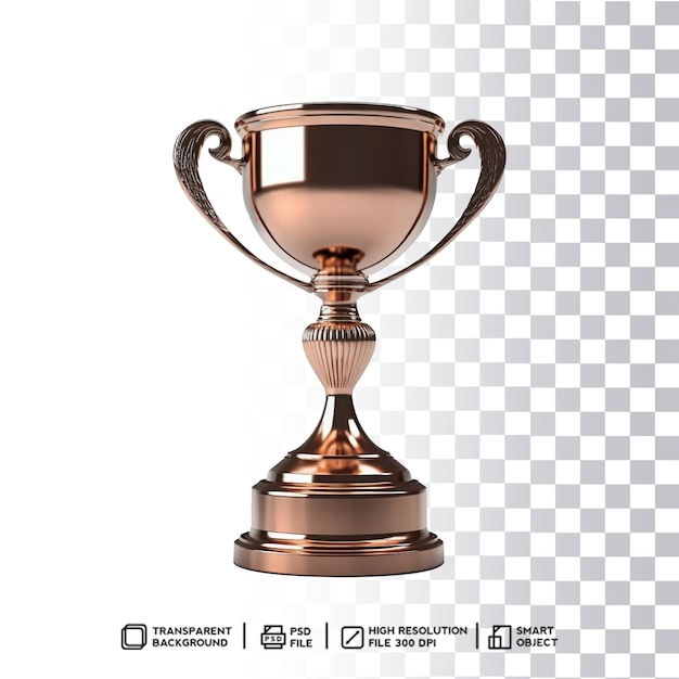 Premium PSD | Gleaming shiny trophy with transparency Premium PSD | Gleaming shiny trophy with transparency