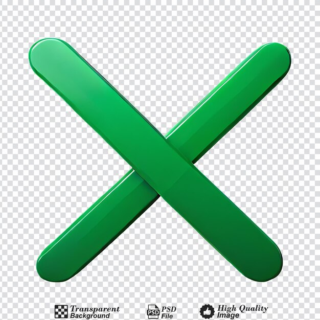 Premium PSD | Green check mark isolated on transparent background Premium PSD | Green check mark isolated on transparent background