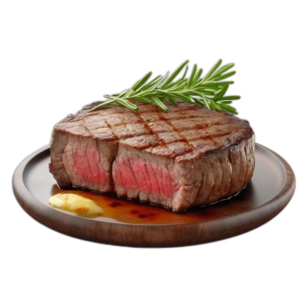 Premium PSD | Grilled beef psd on a white background Premium PSD | Grilled beef psd on a white background