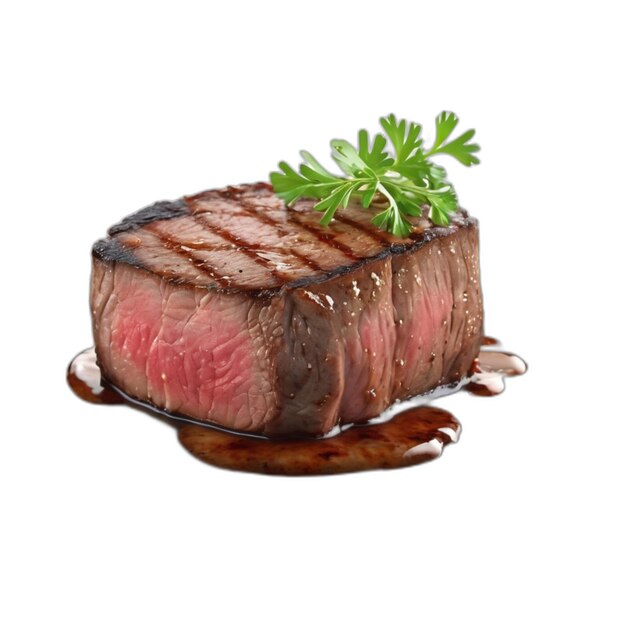 Premium PSD | Grilled beef psd on a white background Premium PSD | Grilled beef psd on a white background