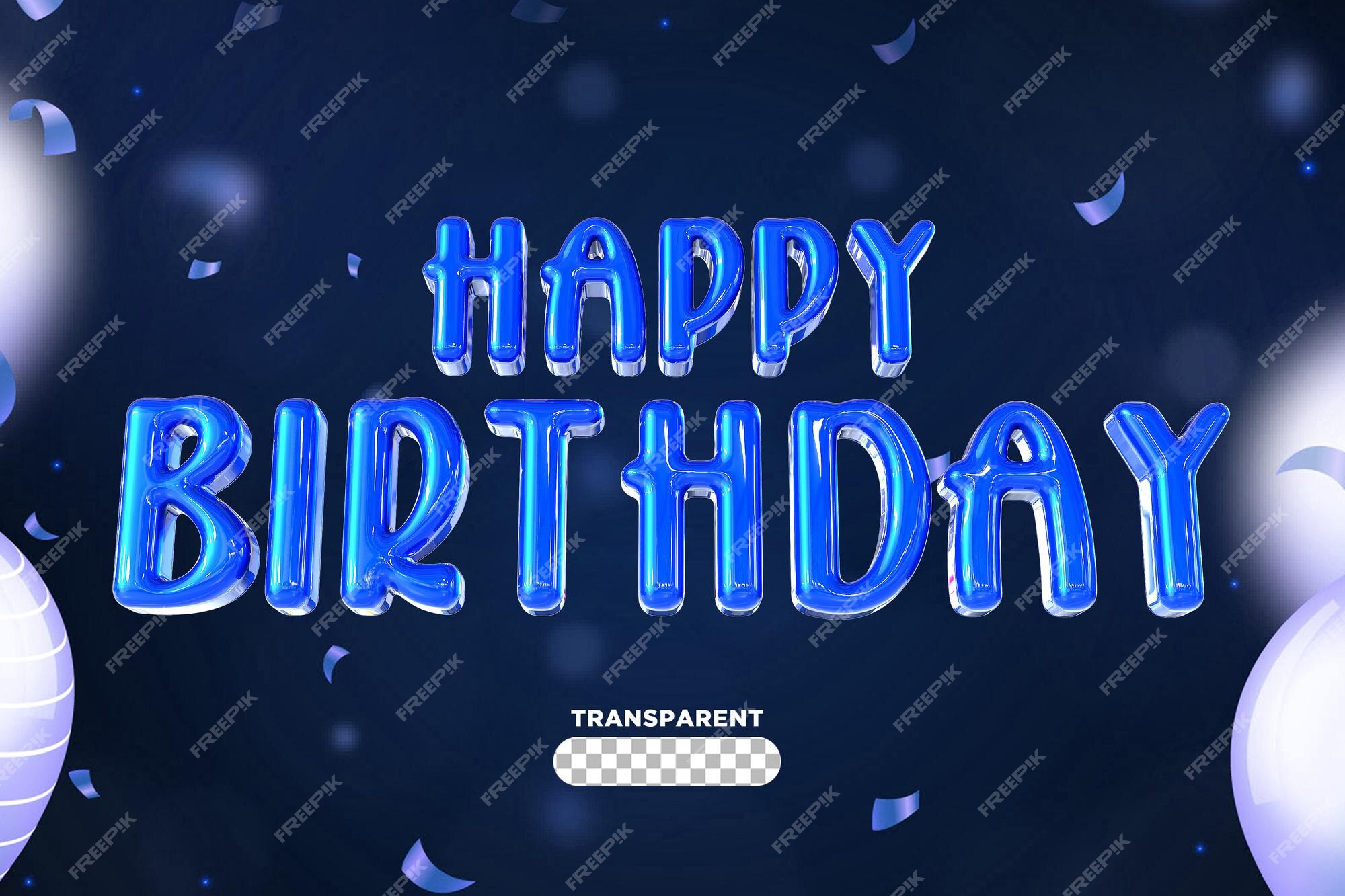 Premium Psd Happy Birthday 3d Render