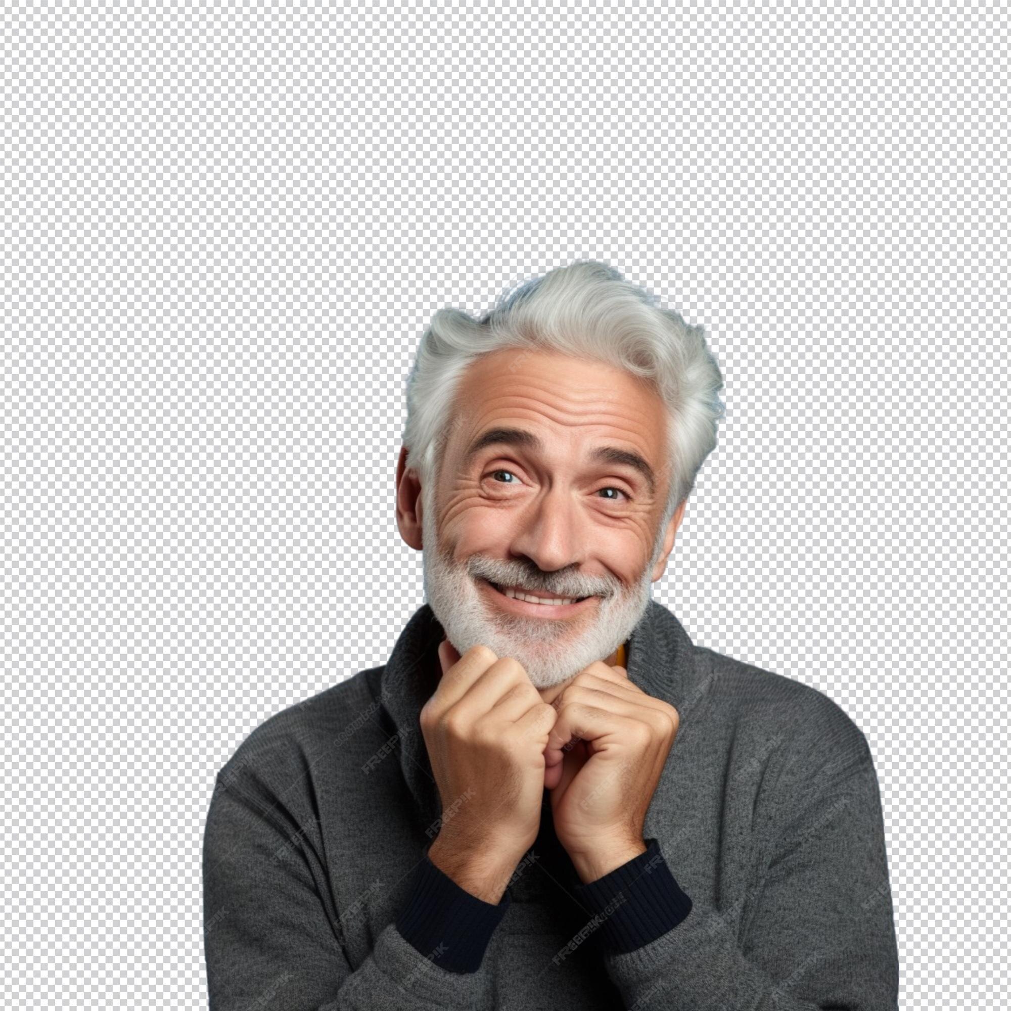 Premium Psd Happy Elderly Portrait For Advertising