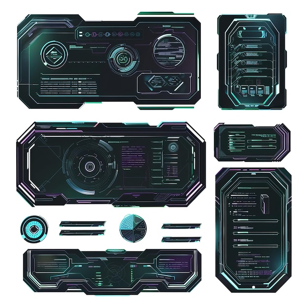 Premium PSD | HUD frames in SkiFi style FUI Modern cyber user interface ... Premium PSD | HUD frames in SkiFi style FUI Modern cyber user interface ...