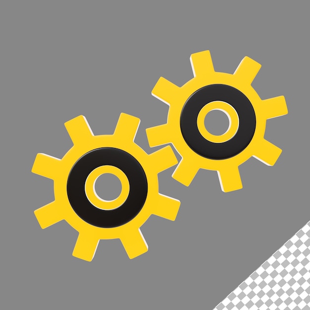 Premium PSD | Icon 3d illustration Settings Free psd Premium PSD | Icon 3d illustration Settings Free psd