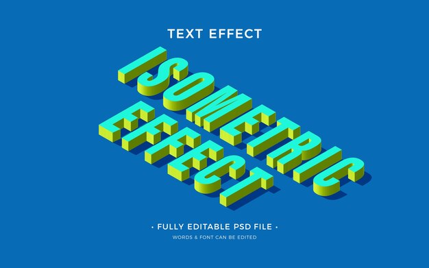 Premium PSD | Isometric text effect Premium PSD | Isometric text effect