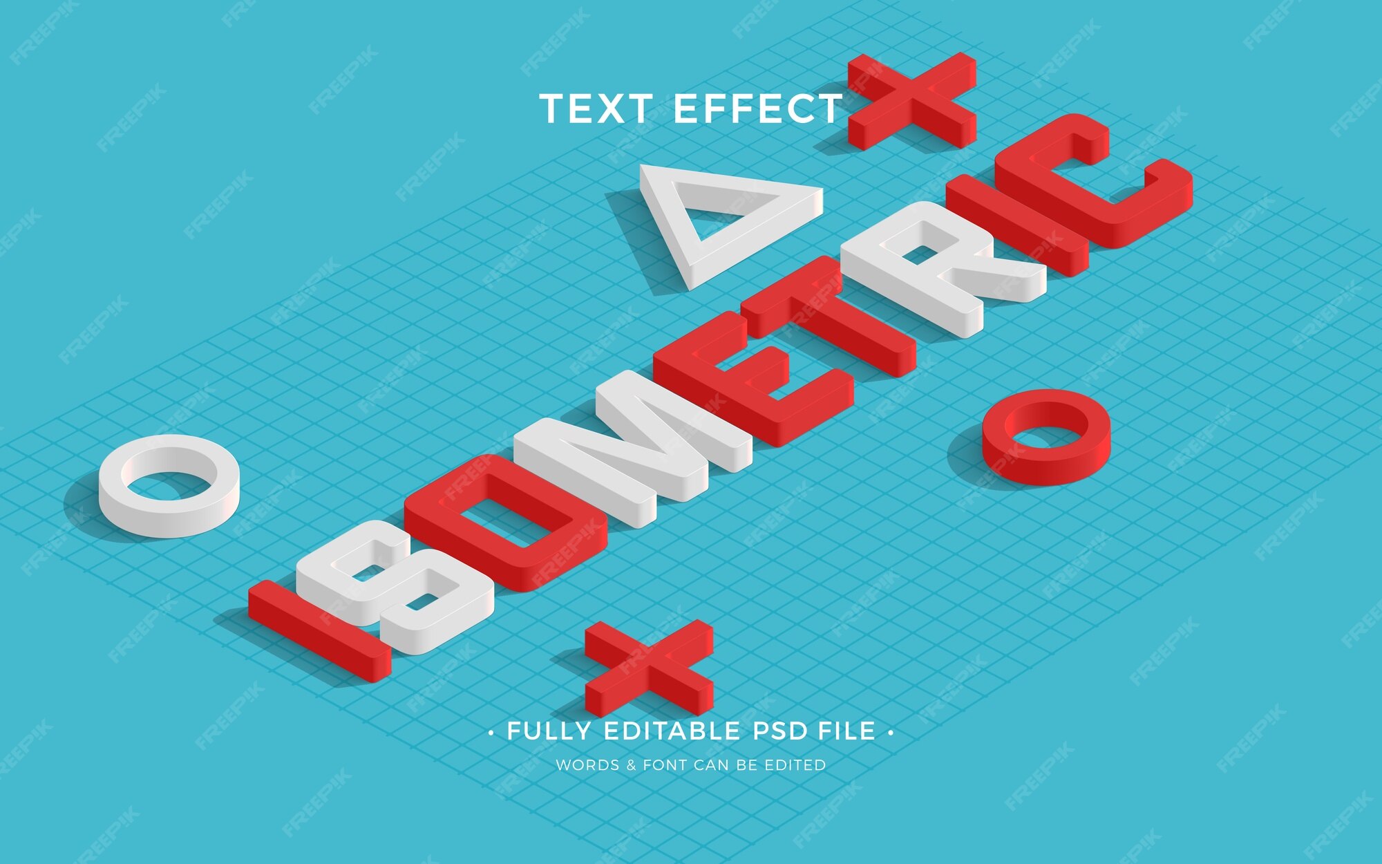 Premium PSD | Isometric text effect Premium PSD | Isometric text effect