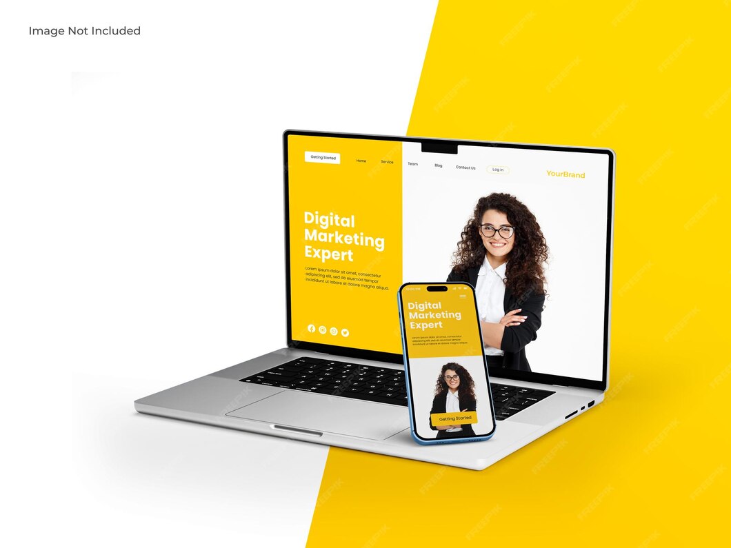 Premium PSD | Laptop and full-screen smartphone mockup. ui ux app ... Premium PSD | Laptop and full-screen smartphone mockup. ui ux app ...