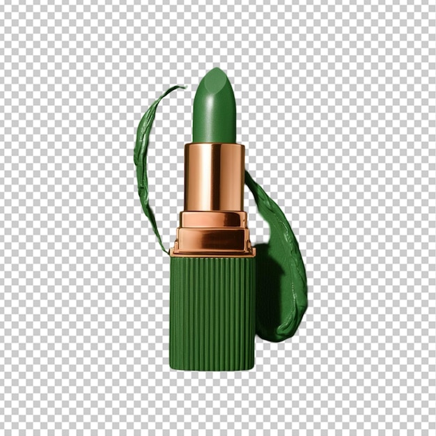 Lipstick swatch green colour smeared isolated on transparent background ... Lipstick swatch green colour smeared isolated on transparent background ...