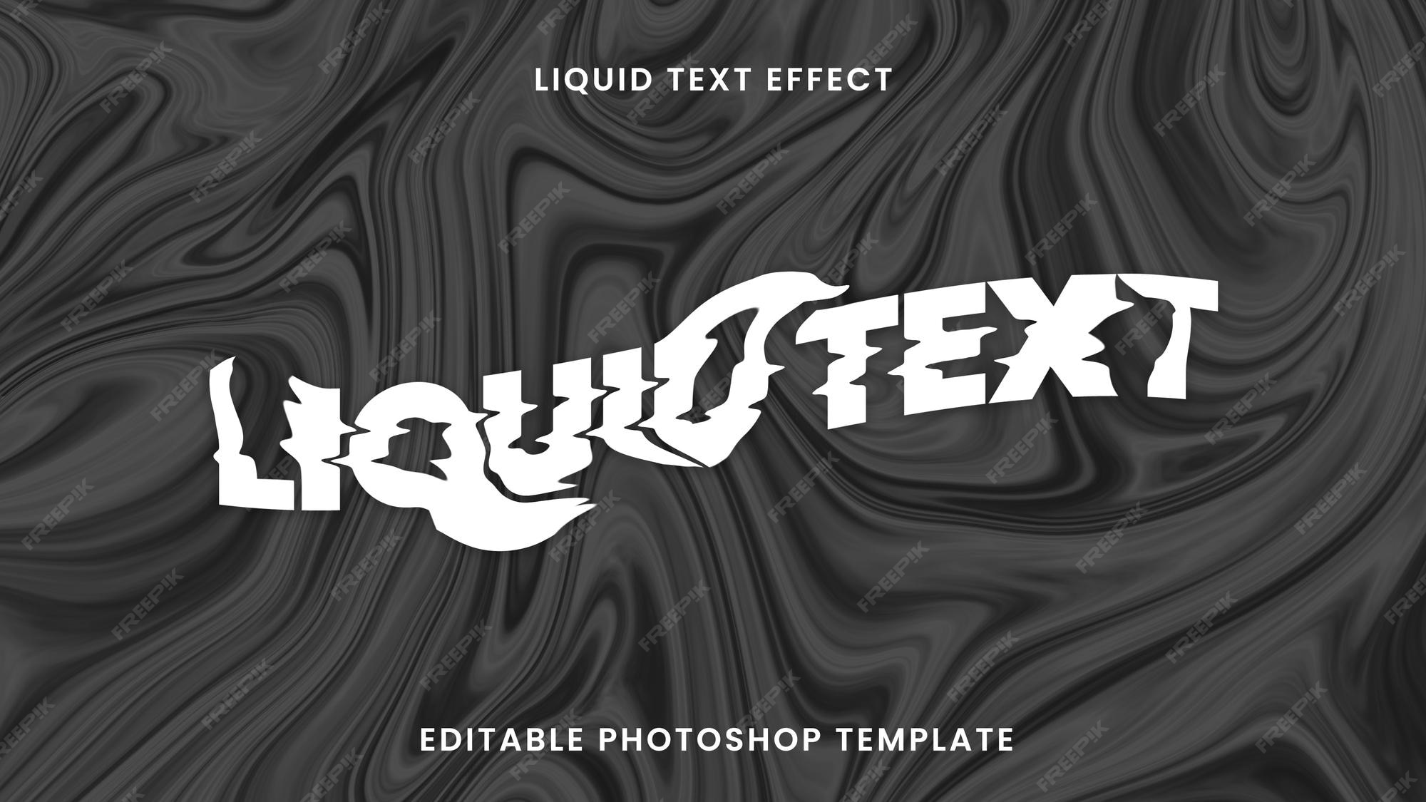 Premium PSD | LIQUID TEXT EFFECT PSD TEMPLATE Premium PSD | LIQUID TEXT EFFECT PSD TEMPLATE