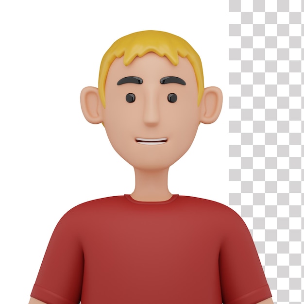 Premium PSD | Man avatar 3d icon Premium PSD | Man avatar 3d icon