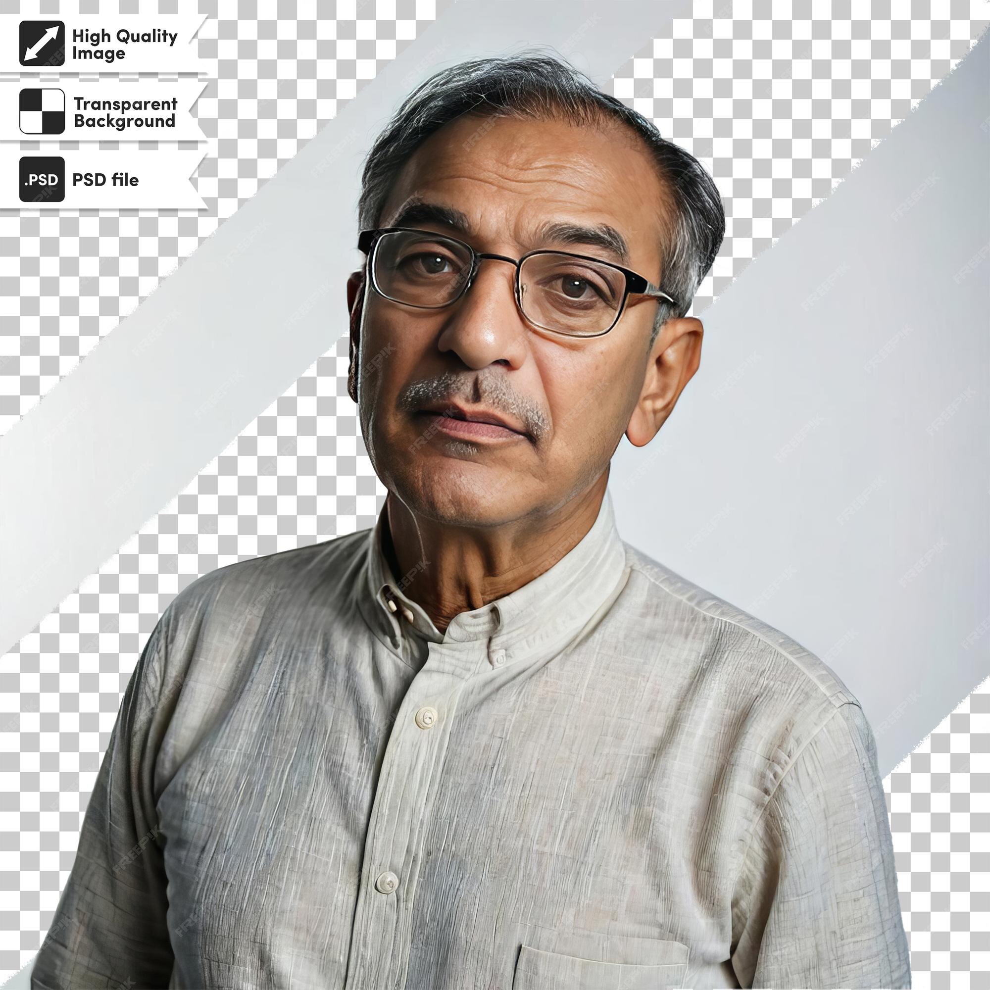 Premium Psd A Man With Glasses On His Face Is Wearing A Shirt That Says Recycle