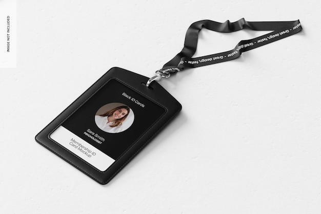 Premium PSD | Membership ID Card Mockup Perspective Premium PSD | Membership ID Card Mockup Perspective