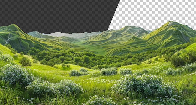 Premium PSD | Mountains with coniferous trees on transparent background ... Premium PSD | Mountains with coniferous trees on transparent background ...