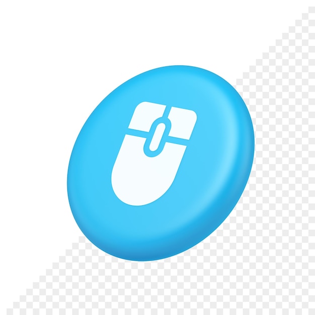 Premium PSD | Mouse computer scrolling device cursor button click control cyberspace interface ...