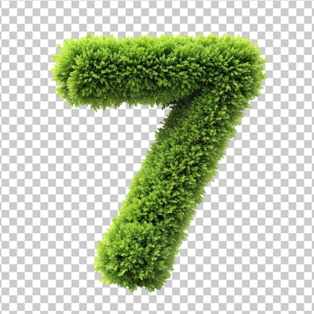 Number 7 alphabet green plant on transparent background | Premium AI ... Number 7 alphabet green plant on transparent background | Premium AI ...
