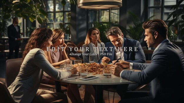 People sitting around a round table | Premium AI-generated PSD People sitting around a round table | Premium AI-generated PSD