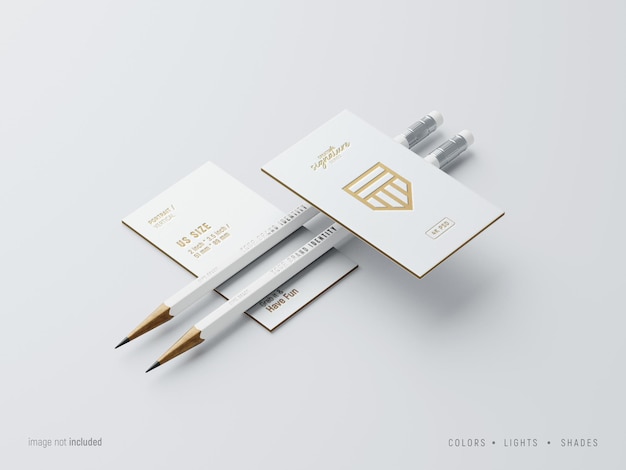 Pionowa makieta wizytówki z efektami typografii | plik PSD Premium Pionowa makieta wizytówki z efektami typografii | plik PSD Premium