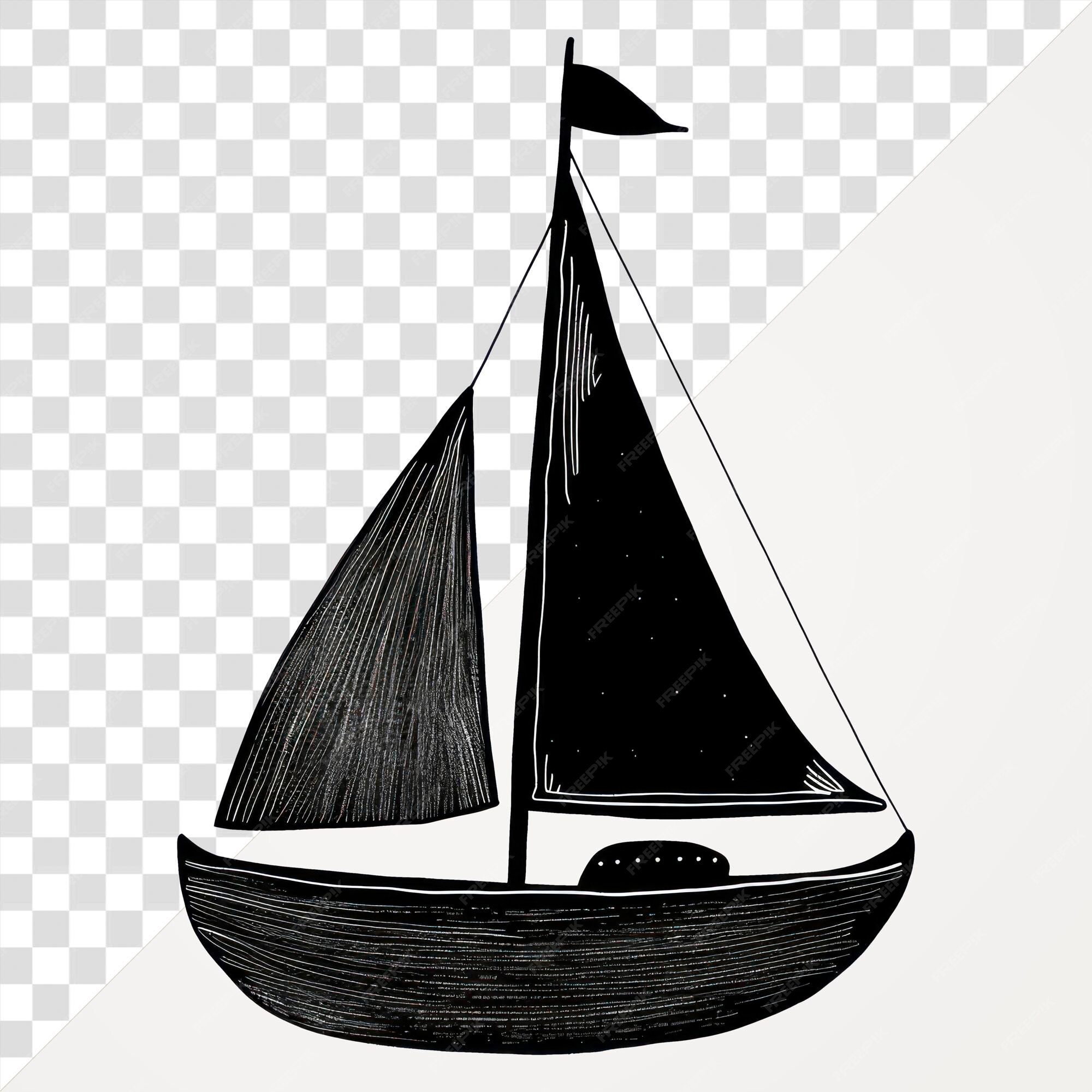PNG Minimalist black sailboat illustration | Premium AI-generated PSD PNG Minimalist black sailboat illustration | Premium AI-generated PSD