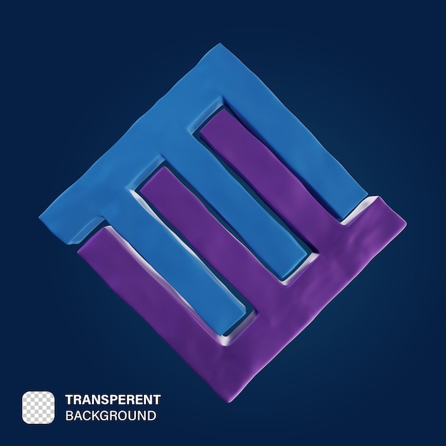 Premium PSD | PSD 3d Metal Icon Render Premium PSD | PSD 3d Metal Icon Render