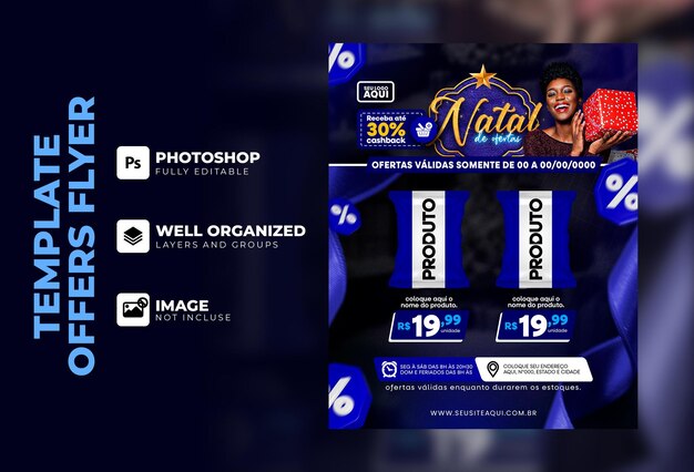 Premium Psd Psd Christmas Of Offers Social Media Template Tablide De