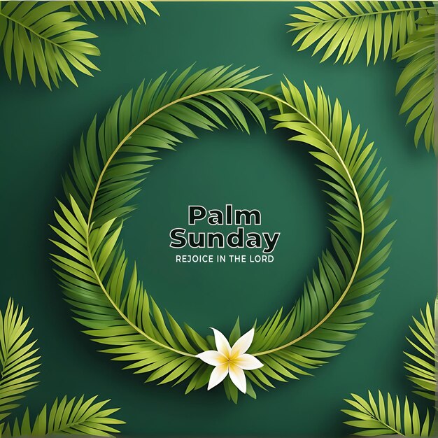 Premium PSD | Psd palm cross and palm tree leaves palm sunday wreath ... Premium PSD | Psd palm cross and palm tree leaves palm sunday wreath ...