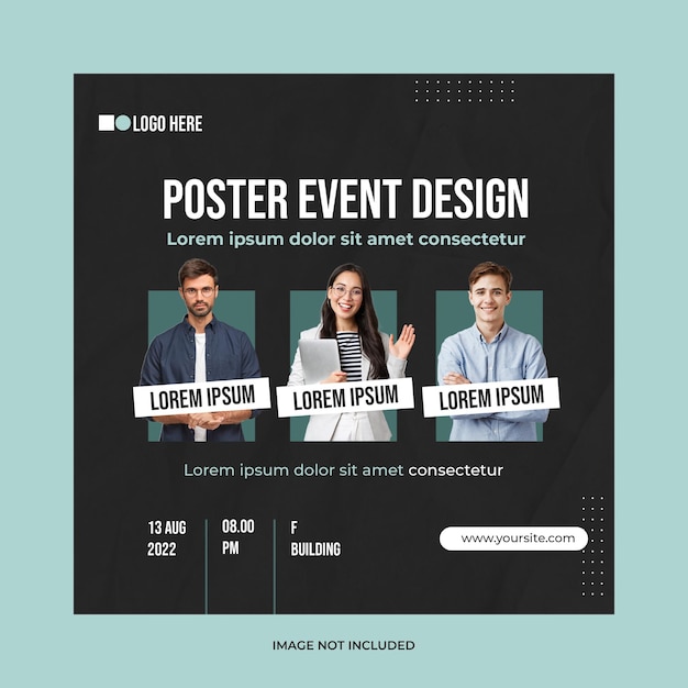 Premium PSD | PSD Square Event Flyer Design Template Premium PSD | PSD Square Event Flyer Design Template