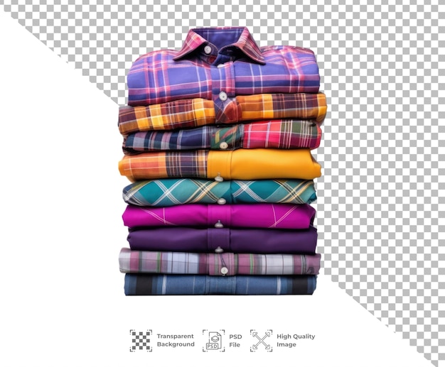 Premium PSD | PSD Stack of colorful clothes isolated Premium PSD | PSD Stack of colorful clothes isolated