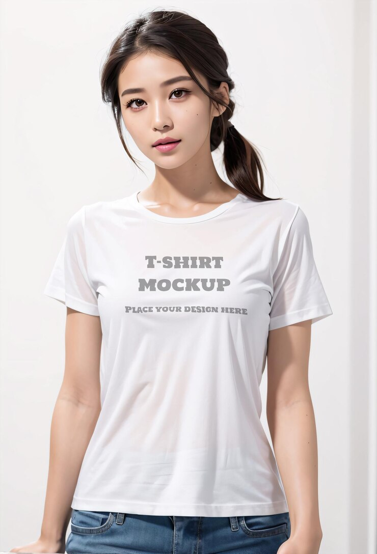 Premium Psd Psd T Shirt Mockup Sexy Girl