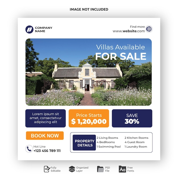 Premium PSD | Real Estate House Property Social Media Post PSD Template Premium PSD | Real Estate House Property Social Media Post PSD Template