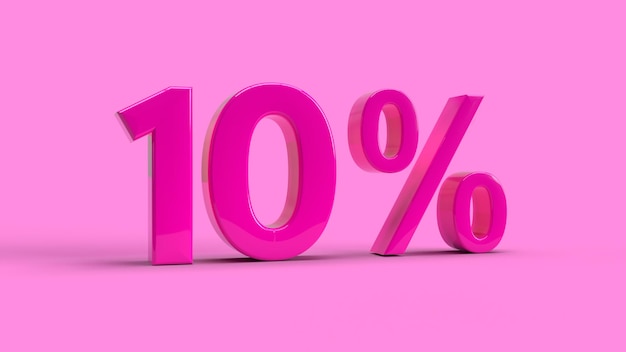 Premium Psd Sale Discount 10 Percent Off 3d Rendering