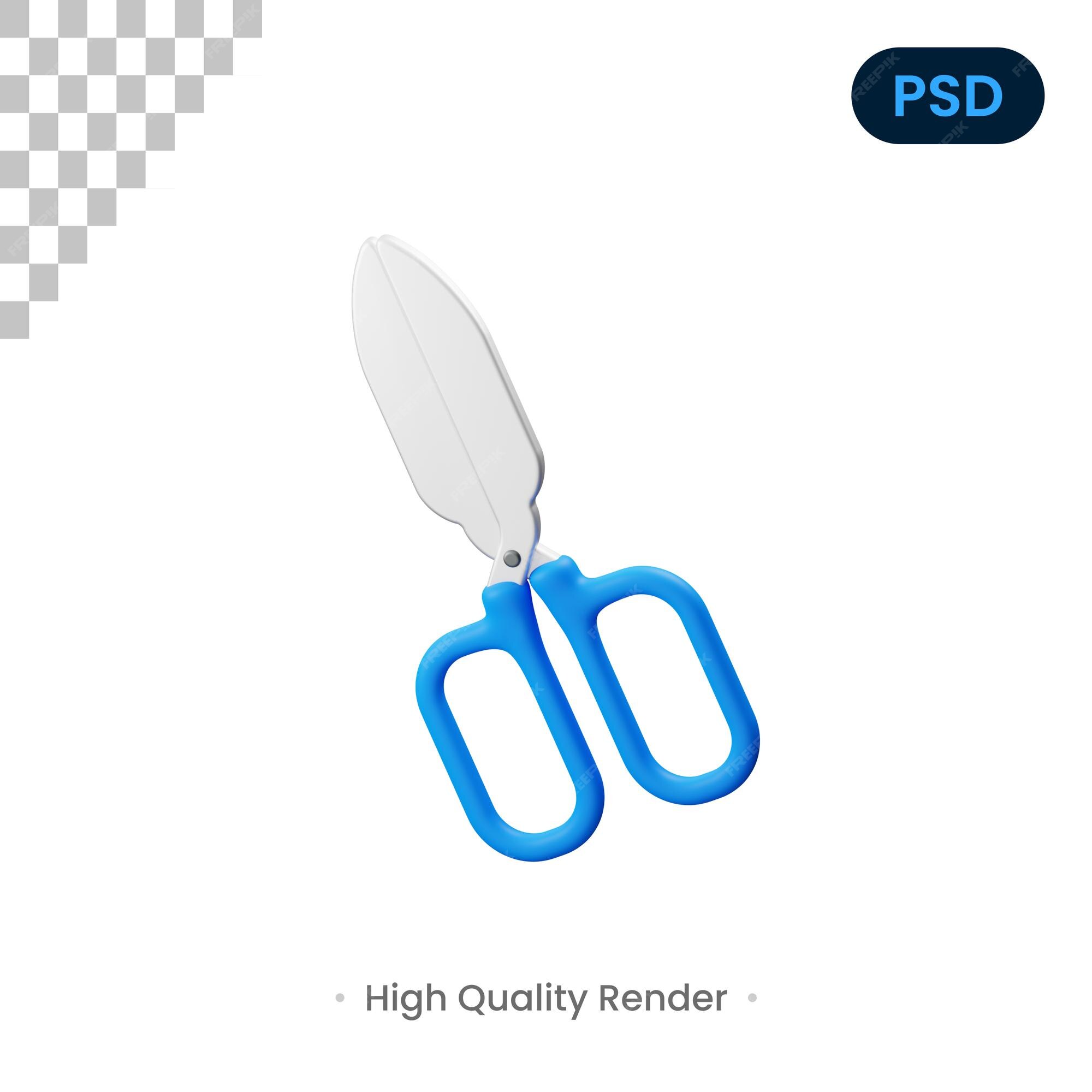 Premium Psd Scissor 3d Render Illustration Premium Psd