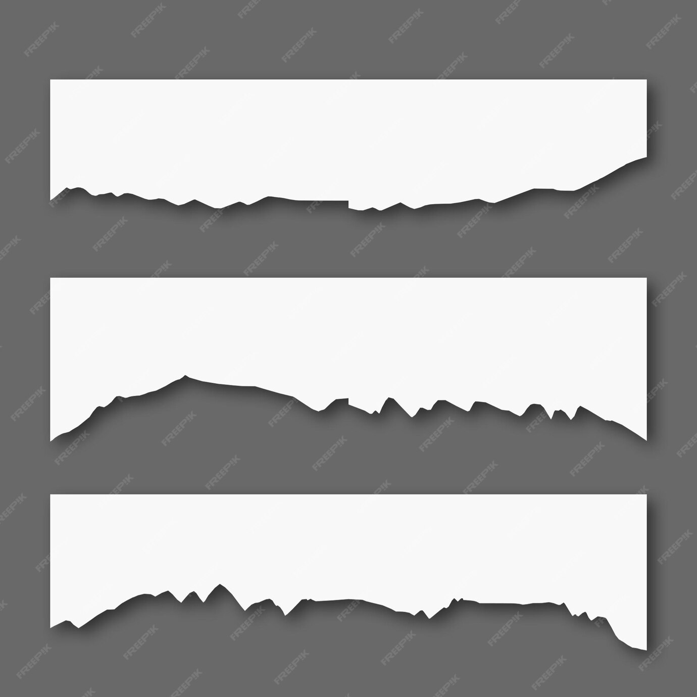 Premium Psd Set Design Paper Cut Buttom Template Collection Of Torn Ripped Paper Sheets Psd