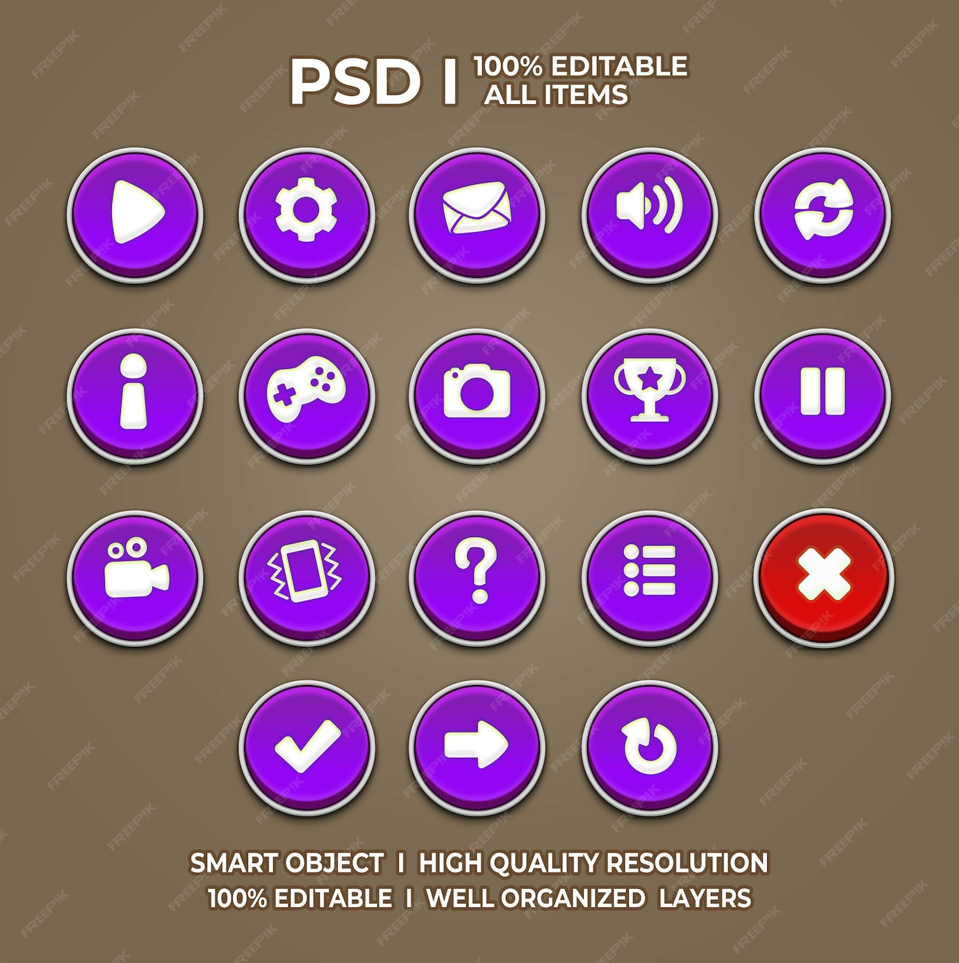 Premium Psd Set Of Game Ui Game Ui Set Game Ui Button Game Button Game Ui Psd Game Ui Template